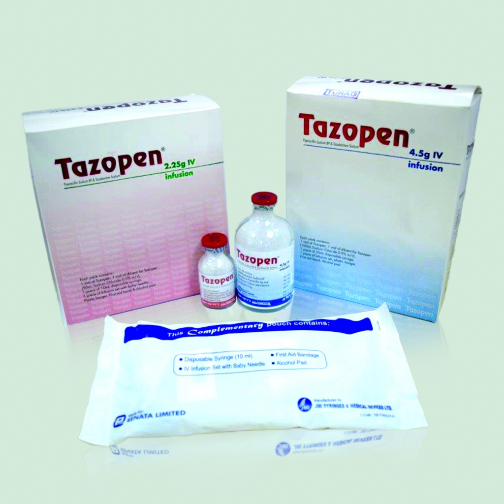 Tazopen IV Infusion (4 gm+0.5 gm)/vial : Uses, Dosage, Side Effects, FAQ - MedicinesFAQ