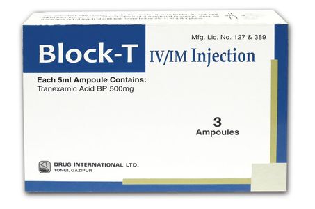 Block-T 500 mg/5 ml IM/IV Injection এর কাজ, খাওয়ার নিয়ম ...
