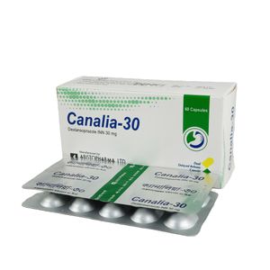 Canalia 30 mg Capsule (Enteric Coated Pellets) এর কাজ, খাওয়ার নিয়ম ...