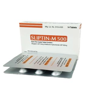 Sliptin-M 50 mg+500 mg Tablet এর কাজ, খাওয়ার নিয়ম ...